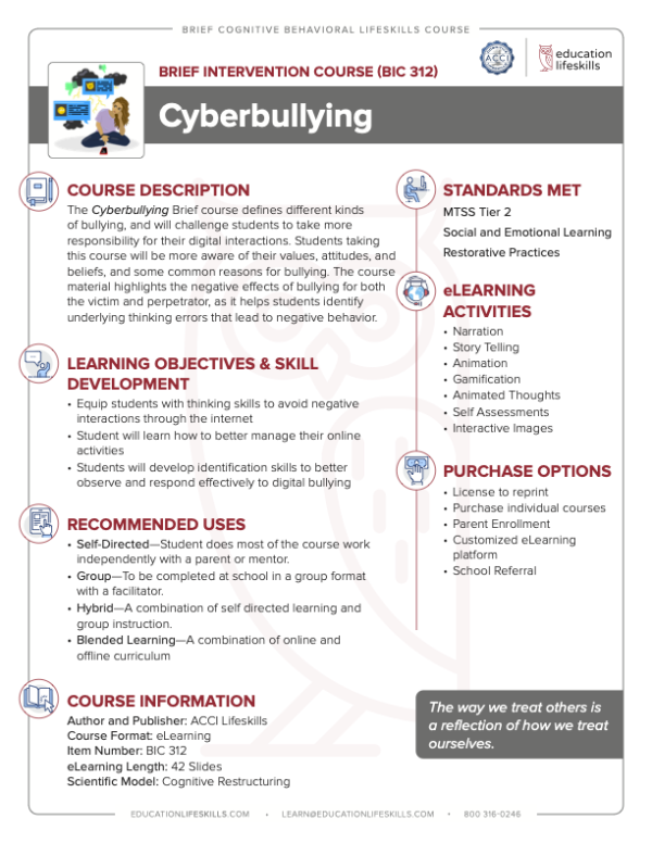 Cyberbullying | Education Lifeskills